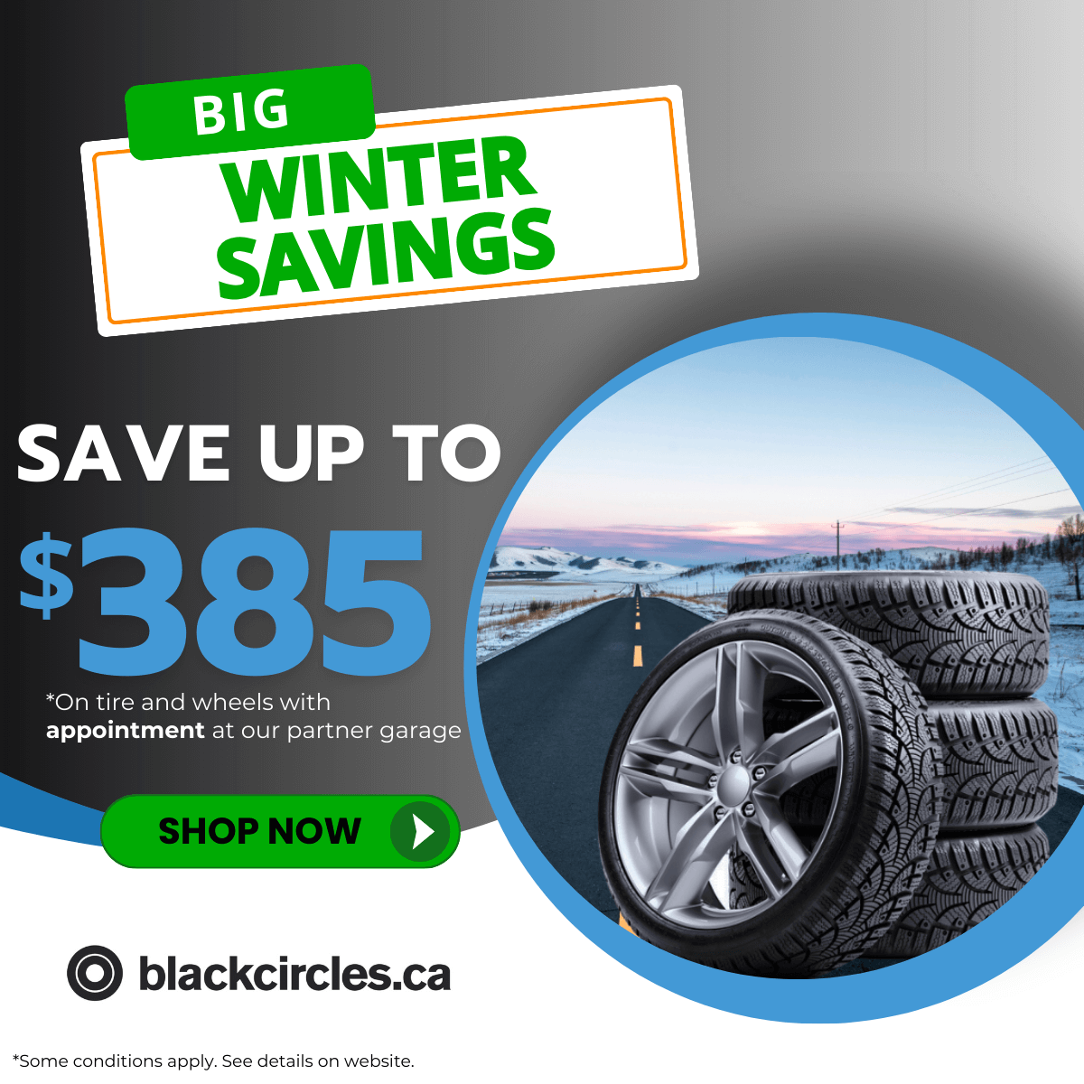 Promotions and discounts on tires | blackcircles.ca