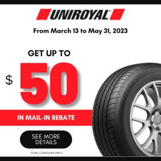 Tire Manufacturers Mail-in Rebates