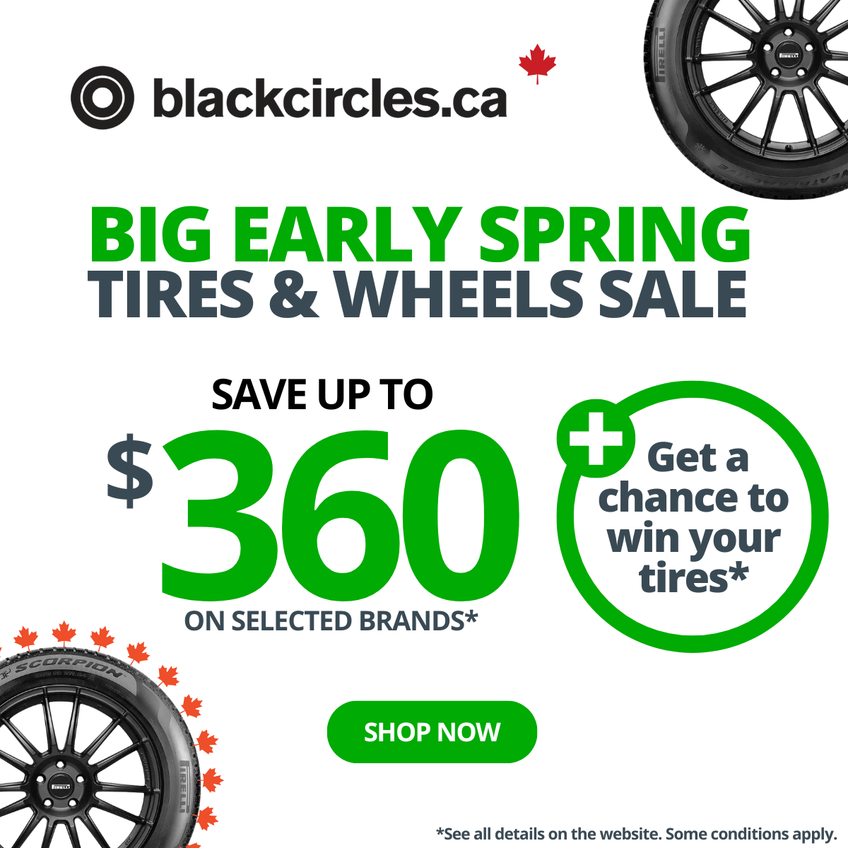 Promotions and Discounts on Tires | Blackcircles.ca