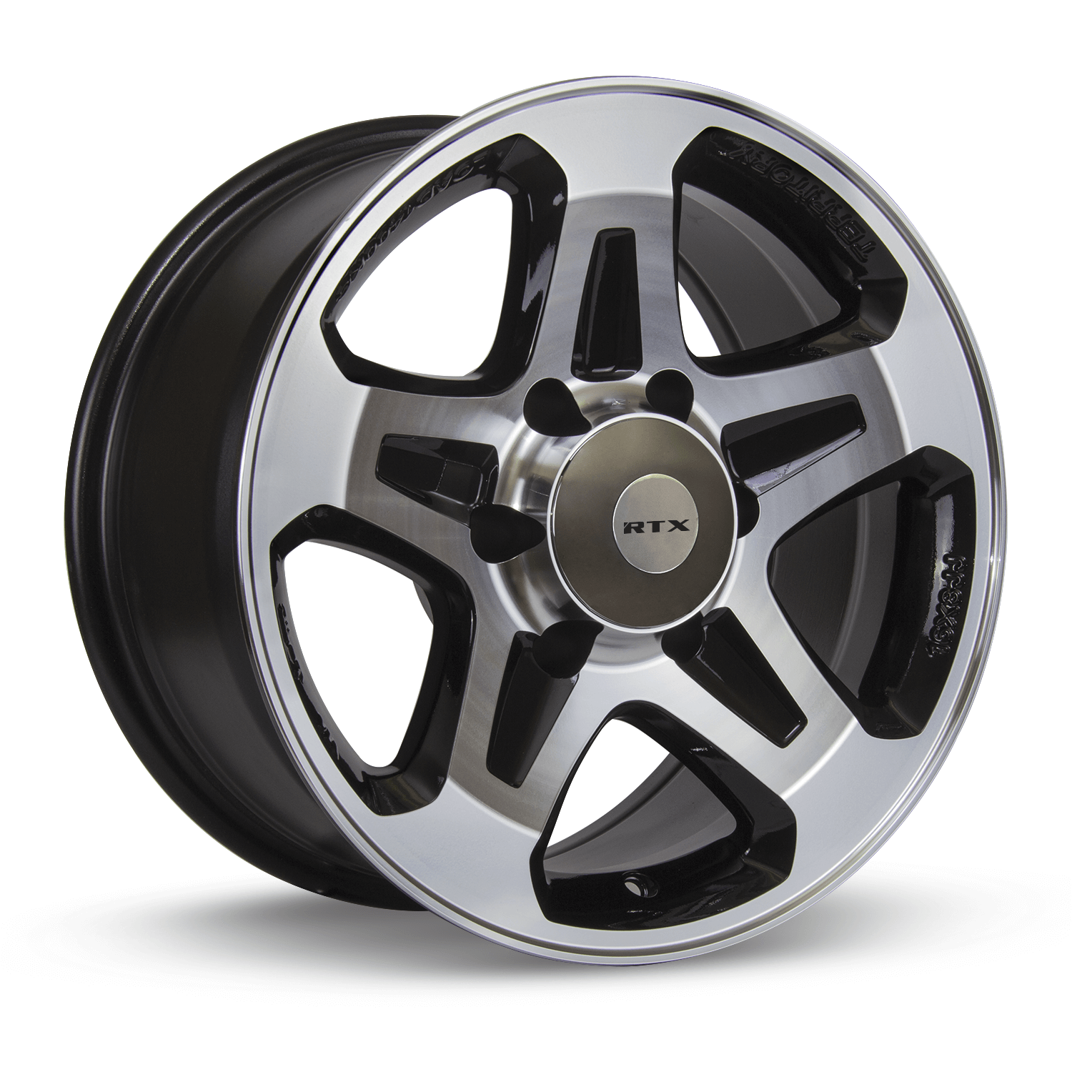 RTX Courier Black Machined Wheels | Blackcircles.ca