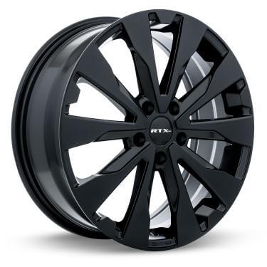 RTX Estate Satin Black Wheels | Blackcircles.ca