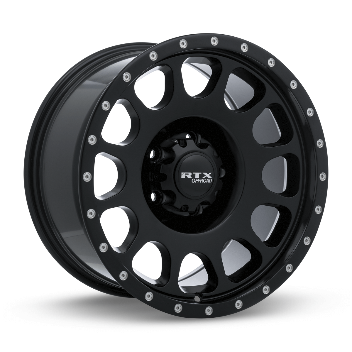 RTX Baja Satin Black with Milled Rivets 18x9 - 6x139.7 Wheels ...