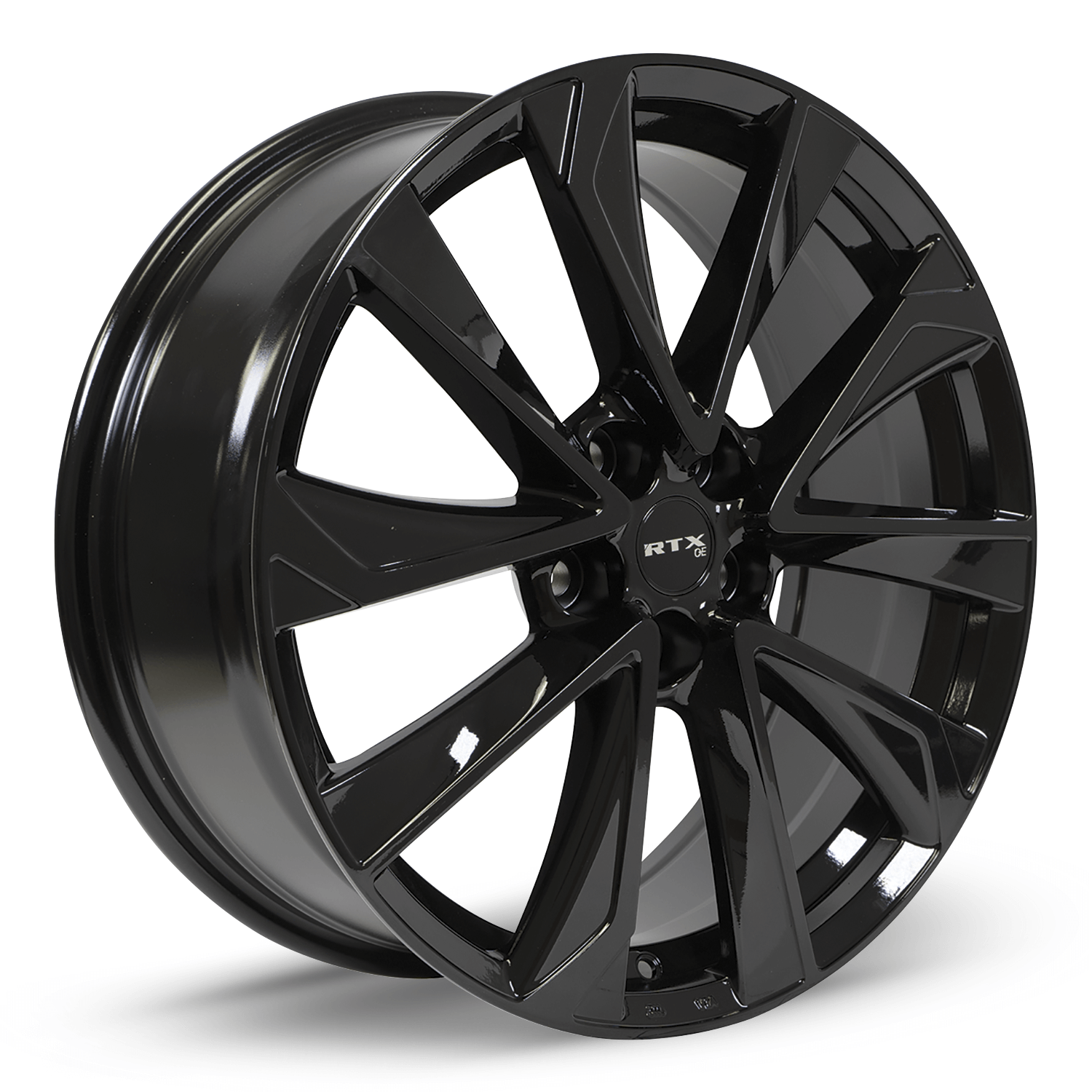 RTX Noda Gloss Black Wheels | Blackcircles.ca