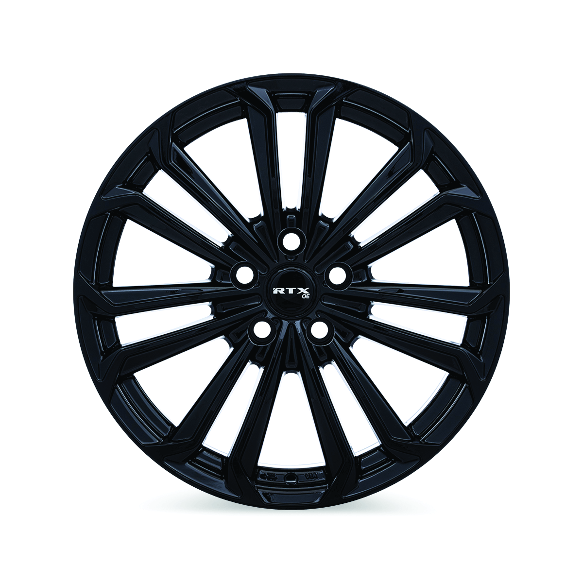 RTX Aura Gloss Black Wheels | Blackcircles.ca