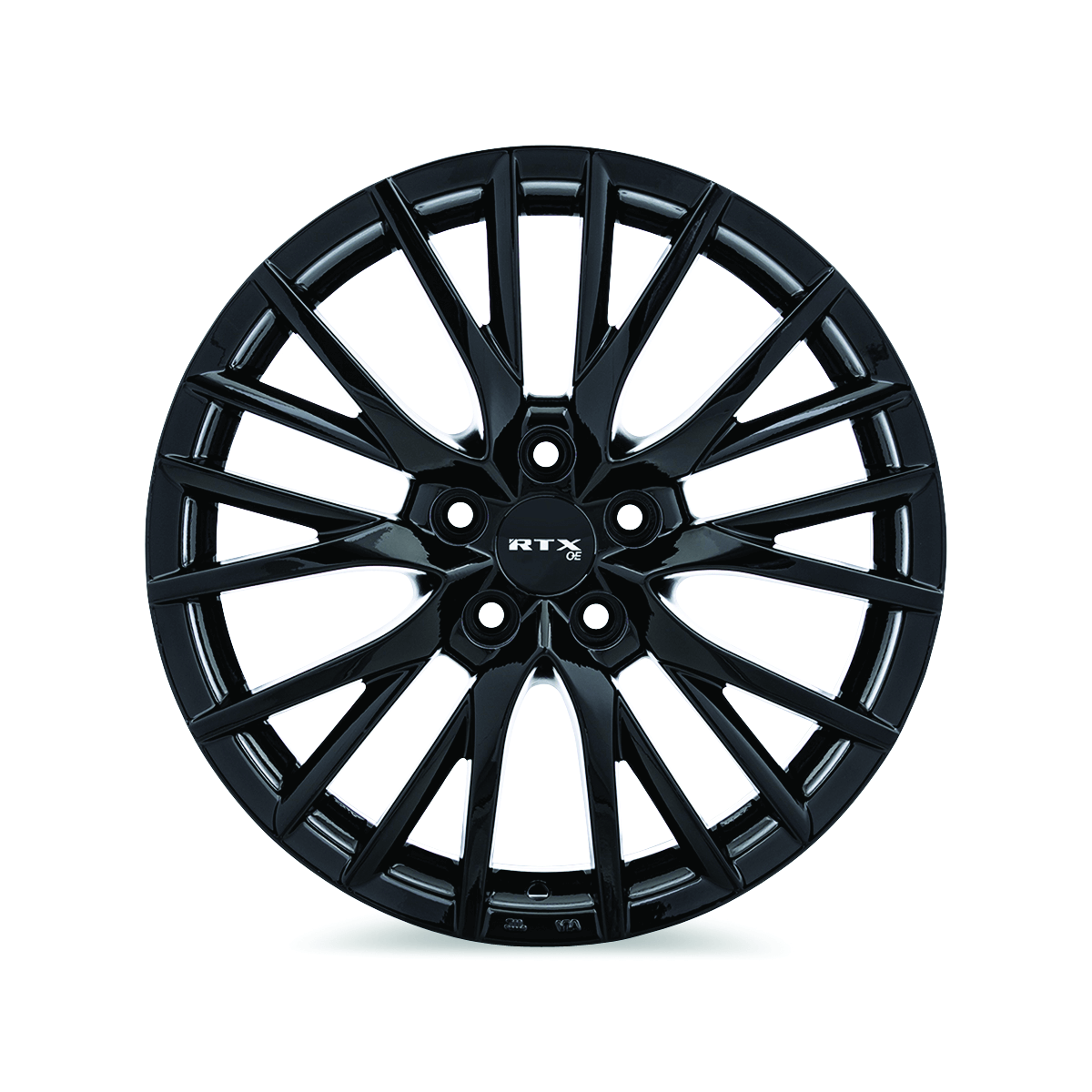 RTX Kyo Gloss Black Wheels | Blackcircles.ca