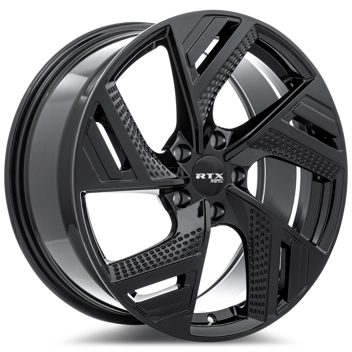 RTX RS09 Gloss Black Wheels | Blackcircles.ca
