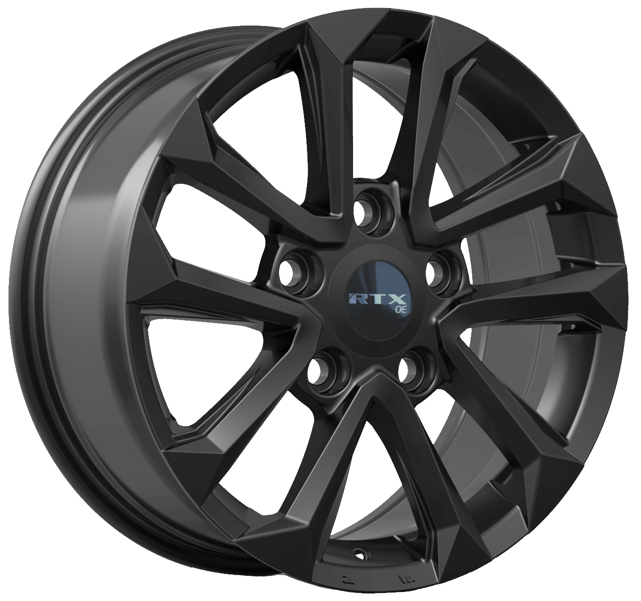 RTX TY07 Gloss Black Wheels | Blackcircles.ca