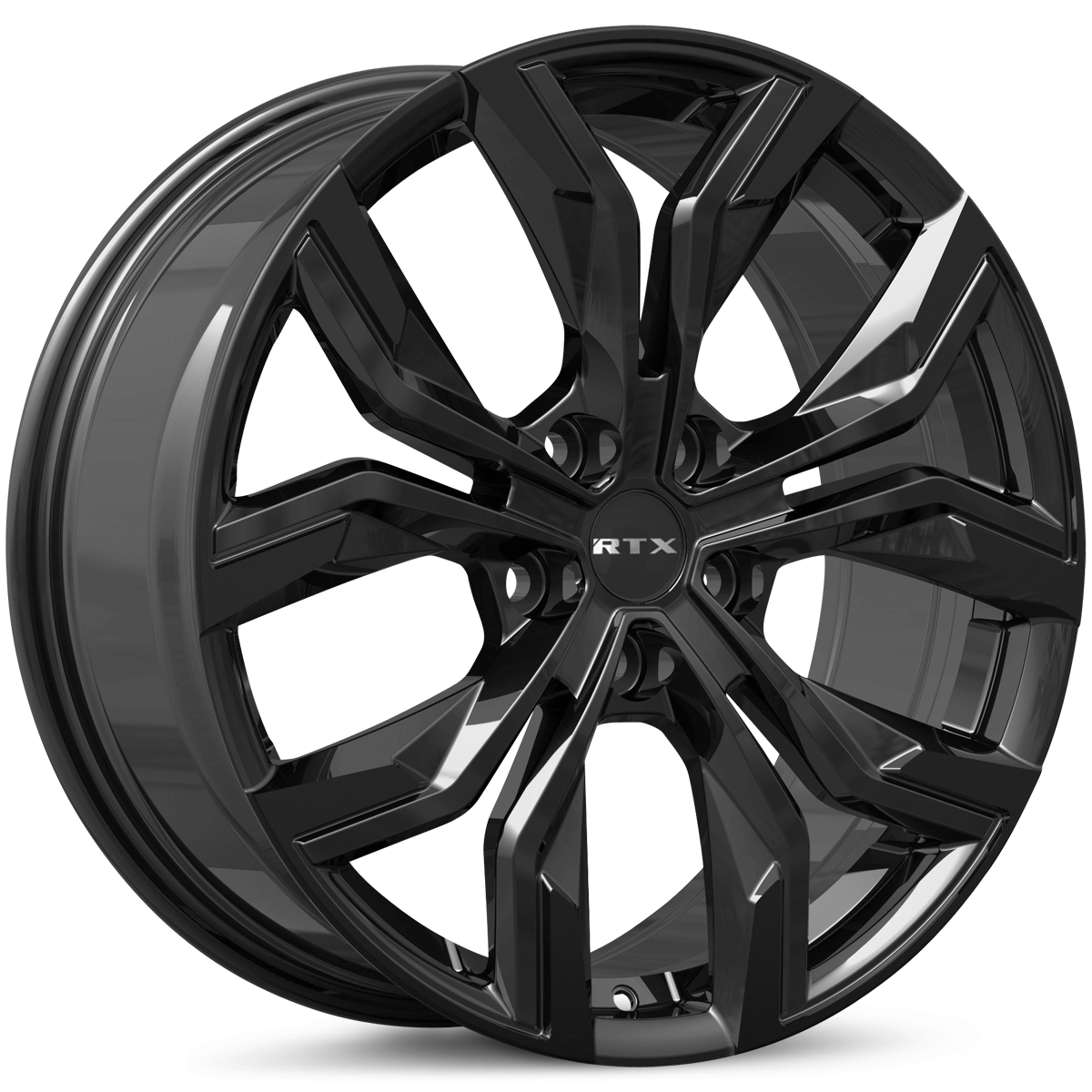 RTX Venom Gloss Black Wheels | Blackcircles.ca