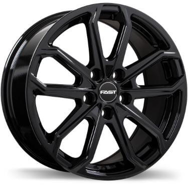 Fast Wheels Impression Gloss Black Wheels | Blackcircles.ca